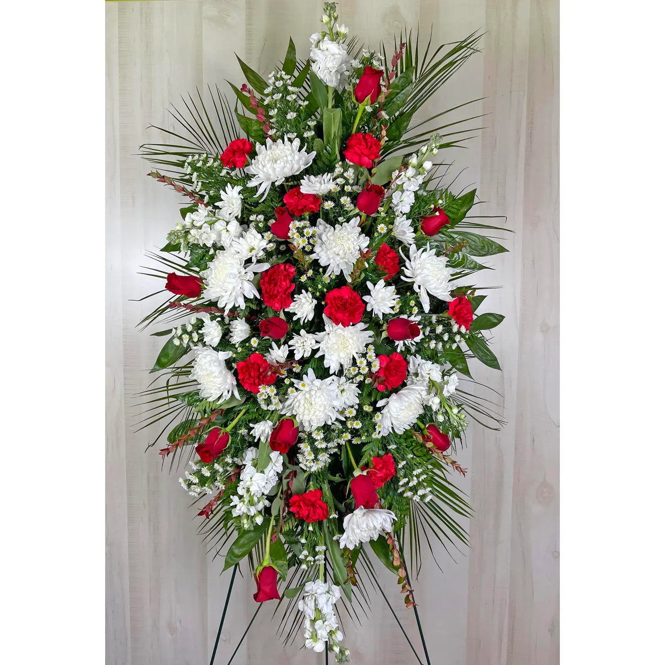 Red and White Easel Spray